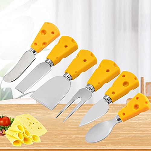 TIATA Cheese Knife, Stainless Steel Cheese Knives, This Set is Very Suitable for All Cheese Flavors, Sharp Knife, Cheese Knife Gift Set(B)