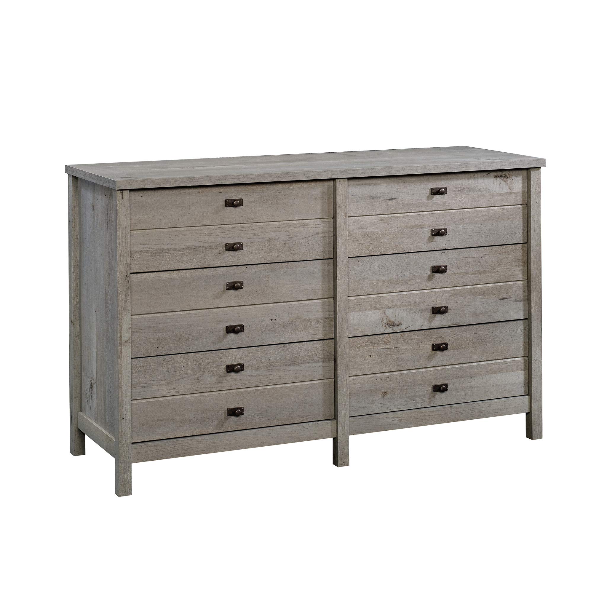Sauder Cottage Road Dresser, L: 56.77" x W: 19.29" x H: 35.35", Mystic Oak finish