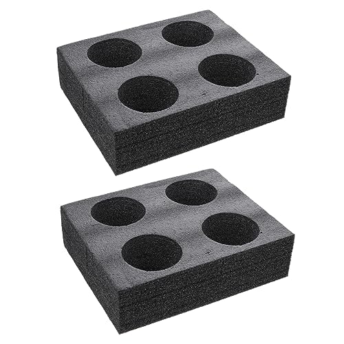 ULTECHNOVO 4 pcs Takeout Cup Holder Takeout Coffee Carrier Disposable Coffee Tray Cup Carrier Tray Beverage Carrier Drink Takeout Holder Cold Drinks Carrier Drink Tray Foam Cup Commercial epe