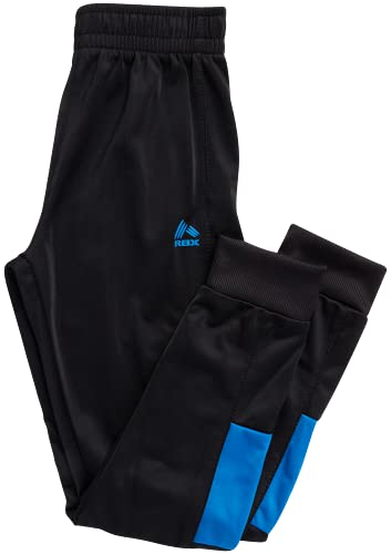RBX Boys' Jogger Set - 2-Piece Thermal Sports Hoodie and Tricot Joggers (Size: 8-12), Size 12, Blue Baseball