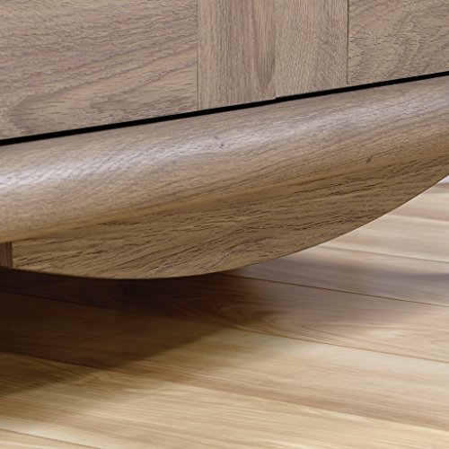 Sauder Harbor View Library with Doors, Salt Oak finish