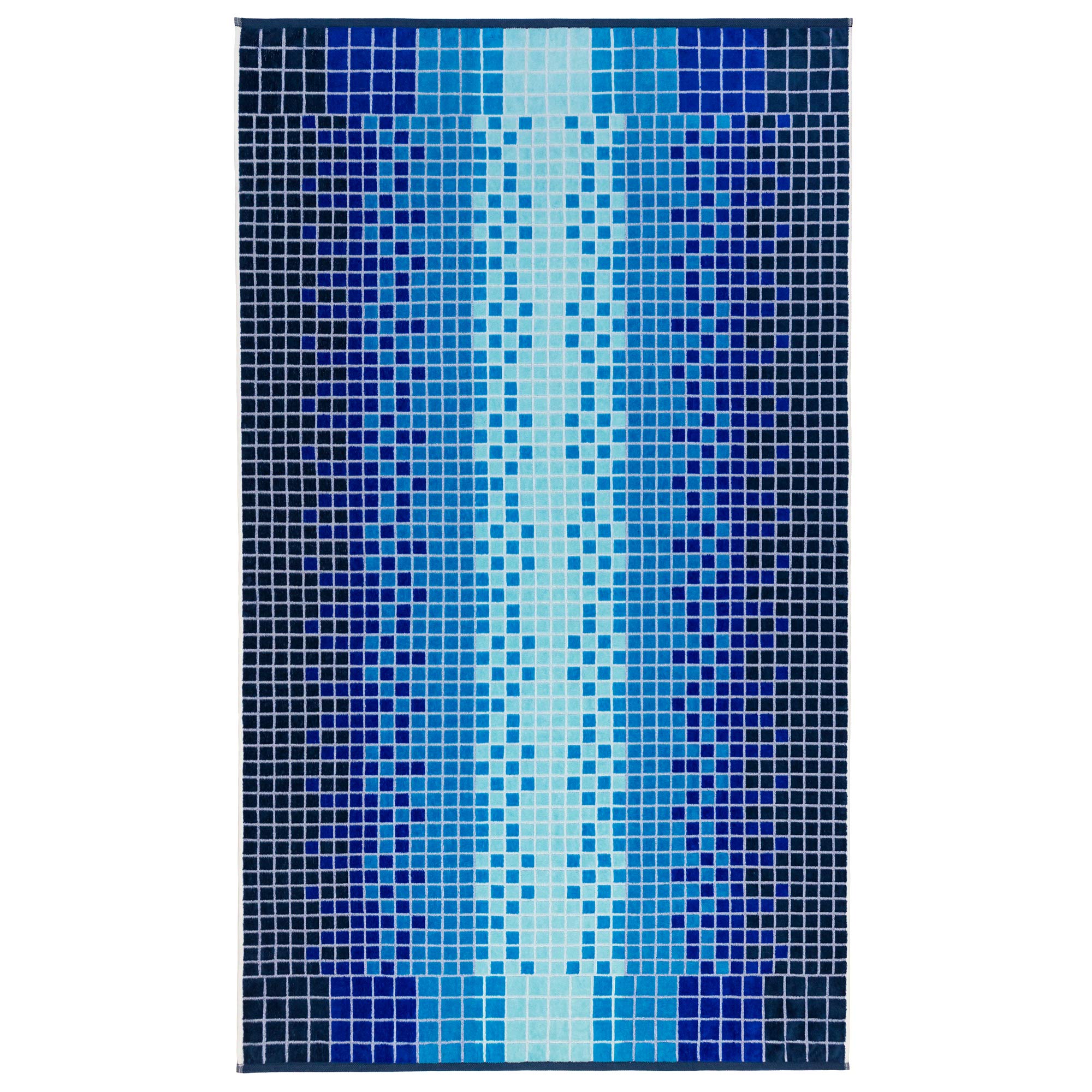 Softerry Luxury Large Beach Towel 40 x 70 in Hotel & Resort Quality 100% Soft Cotton - Eco Friendly - Pool Tile Towel (Niagara, One Towel)