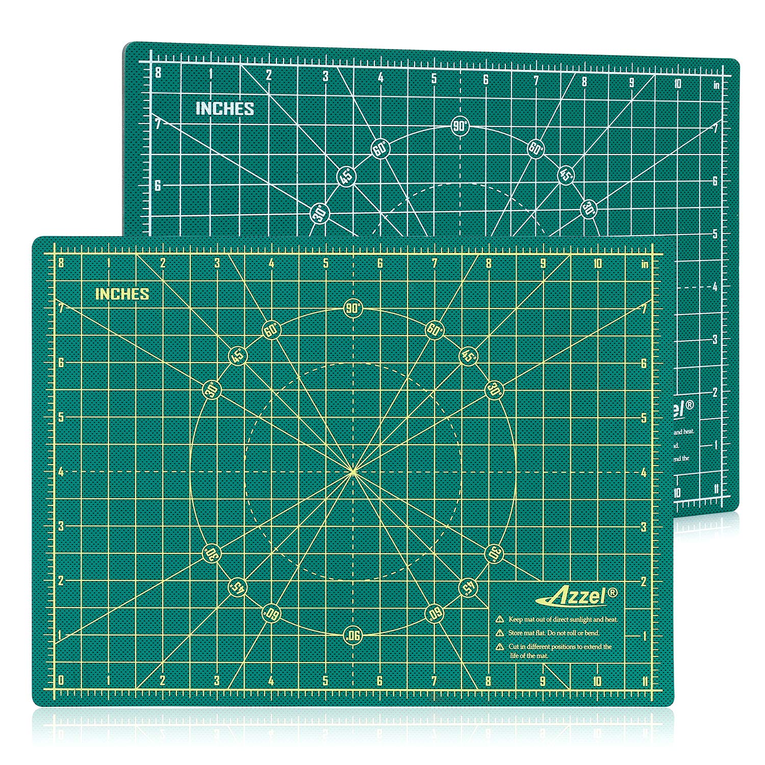 Self Healing Rotary Cutting Mat 9" x 12" inch Double Sided Non-slip PVC Cutting Board for Sewing, Crafts, Quilting, Scrapbooking A4