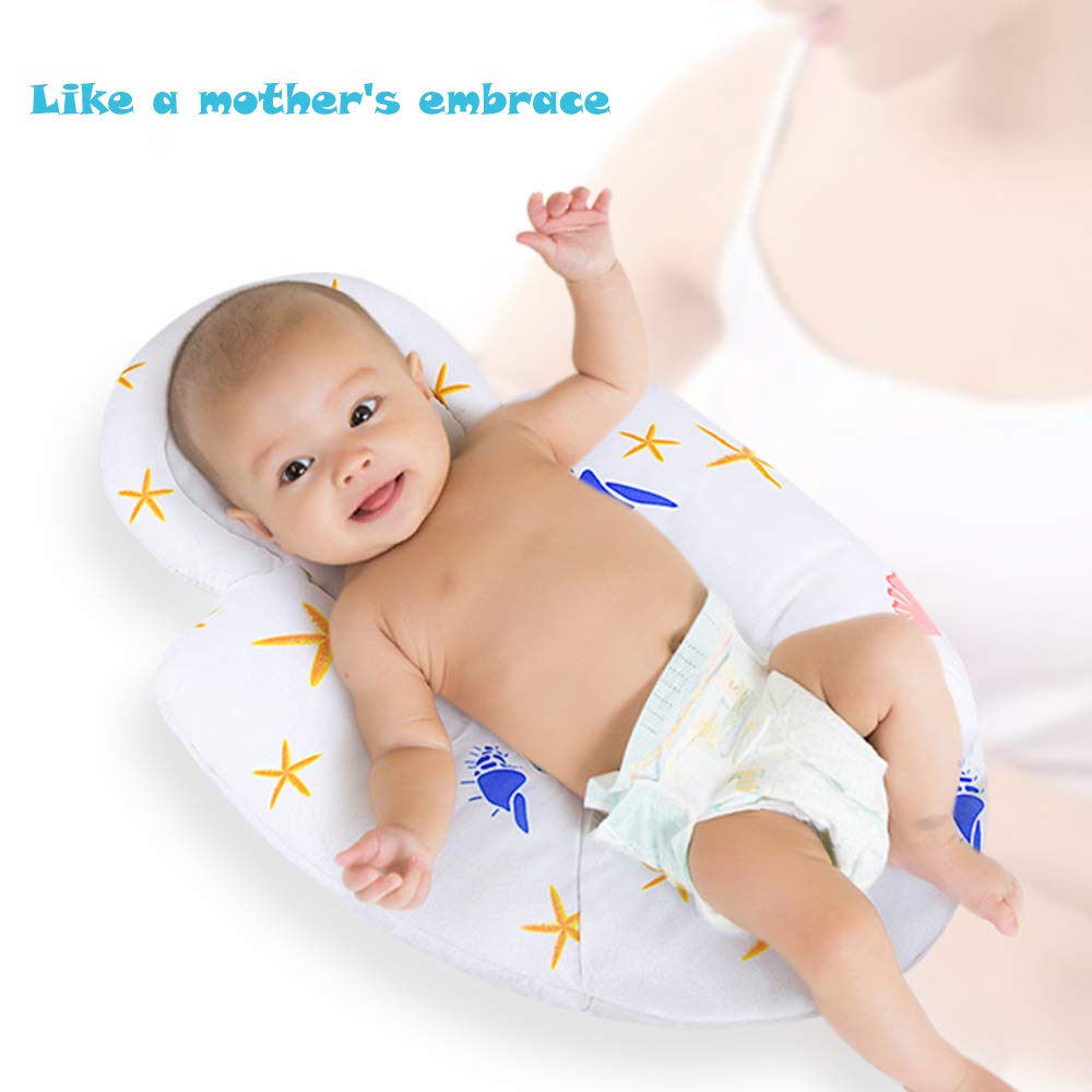 Topwon Newborn Infant Support Cushion Liner Body Support Pillow for Baby Swing/Bassinet(Octopus)