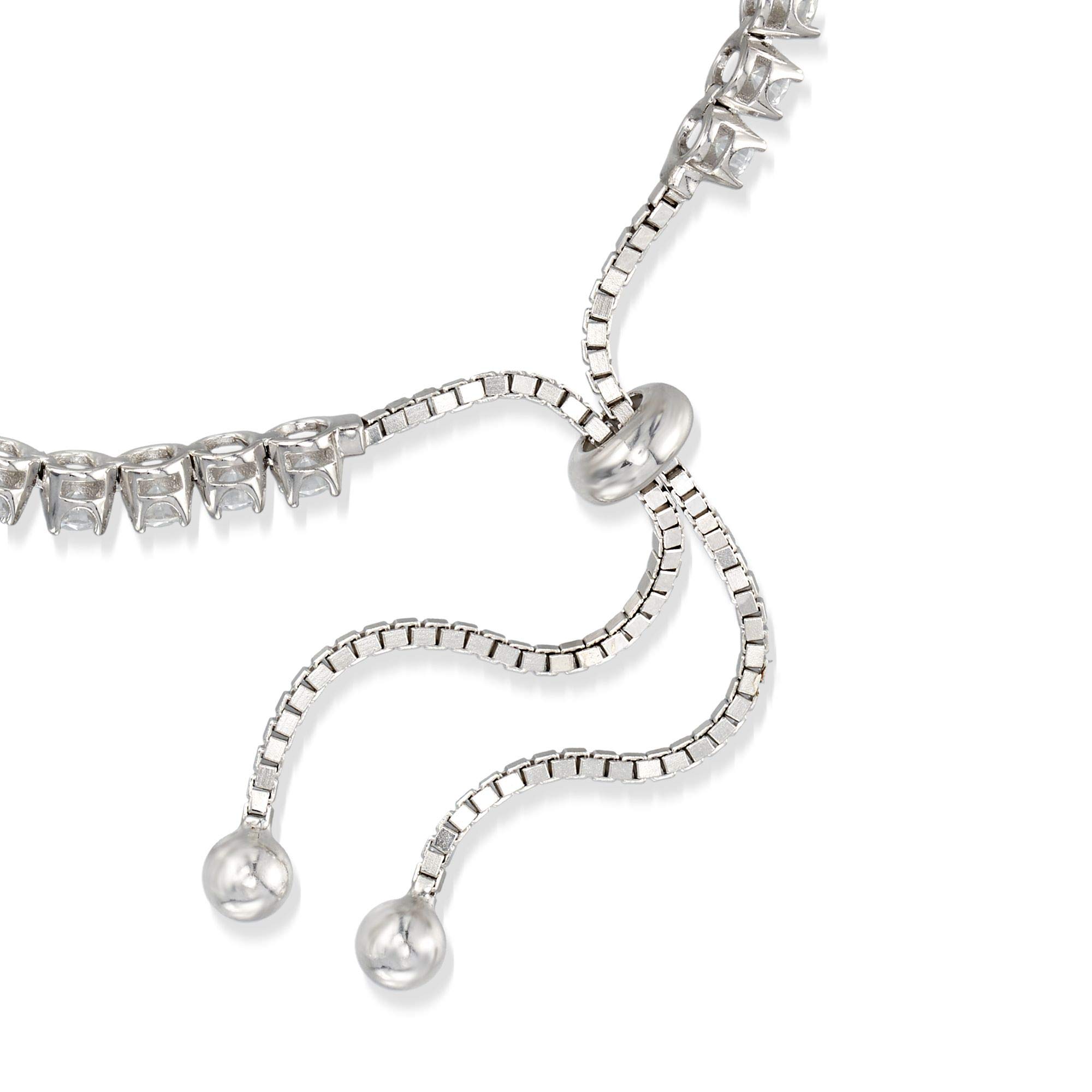 Ross-Simons 3.50 ct. t.w. CZ Bolo Tennis Bracelet in Sterling Silver