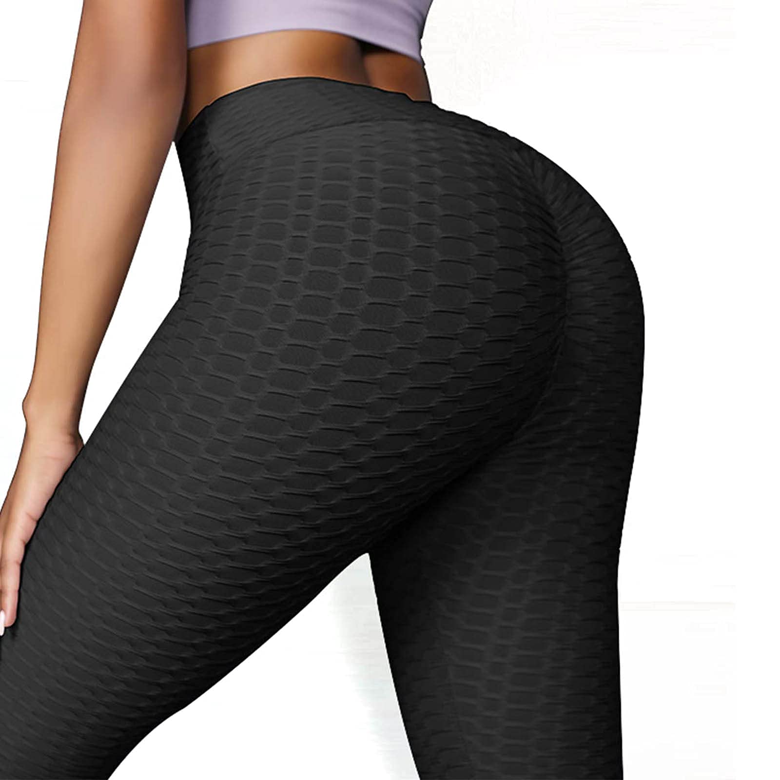 TIK Tok Leggings for Women - Butt Lifting Yoga Pants Peach Lift High Waisted,Workout Tummy Control Tights