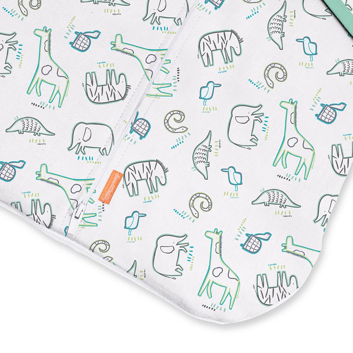 SwaddleMe® Room to Grow™ Swaddle – 0-6 Months, 1-Pack (Into The Wild) Baby Swaddle Wrap Grows with Baby, Transitioning to Arms Out Sleep to Safely Roll and Self-Soothe