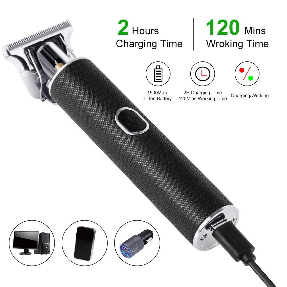T Blade Trimmer,Zero Gapped Trimmers, 0mm Baldhead Hair Clippers for Men, USB Rechargeable Clippers for Hair Cutting