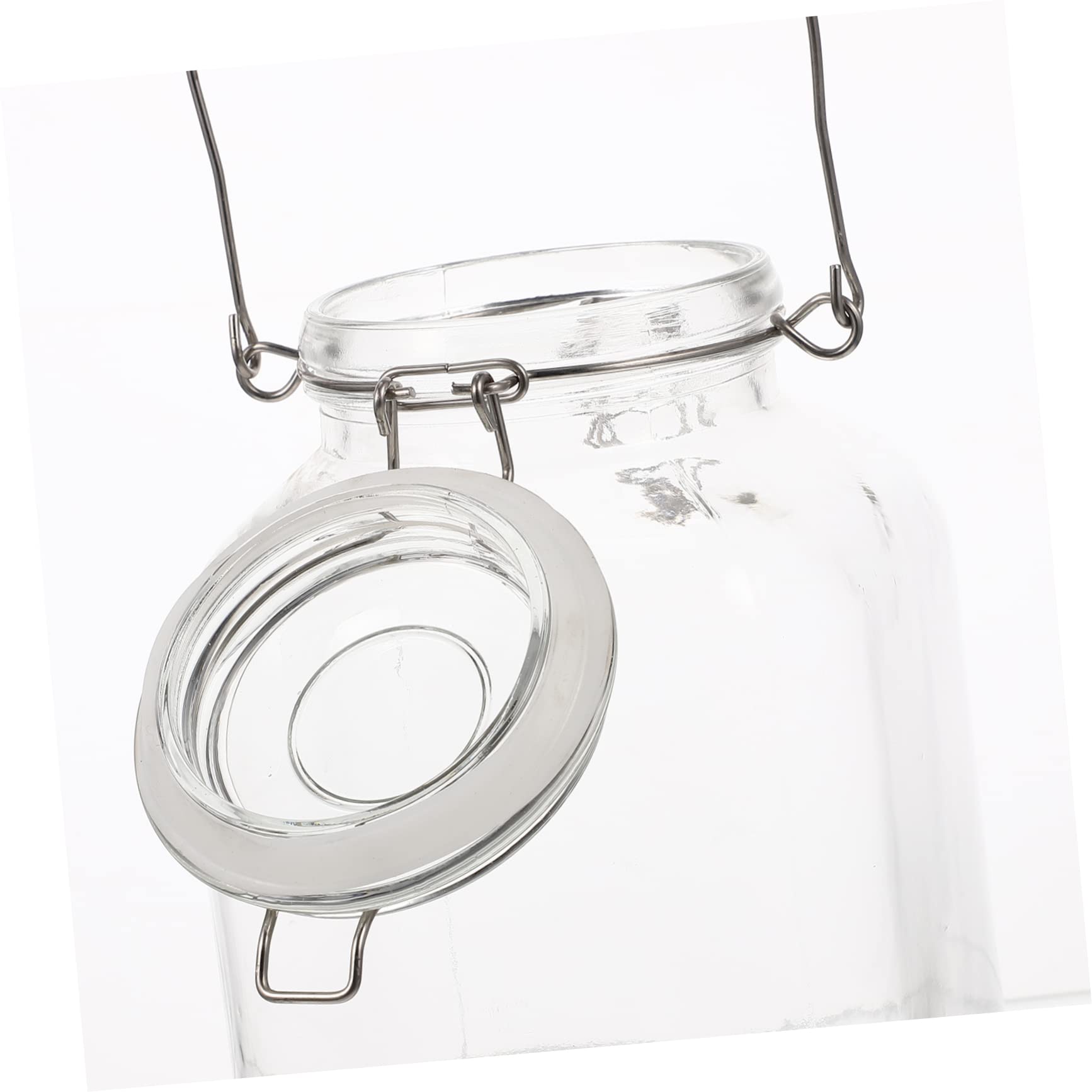 SWOOMEY Glass Storage Jar Glass Container Sauerkraut Canned Clear Container Glass Kitchen Canisters Transparent Pickle Jar Sealed Glass Storage Jar Glass, Iron Glass Storage Container Food
