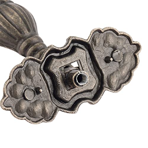 UNCRON Cabinet Handles,Drawer Handles,Dresser knobs,Hanging Pulls Alloy Kitchen Knobs Drawer Cabinet Door Elephant Handle Vintage Furniture Wooden Box Case Cupboard Pull Handles 65 * 57mm