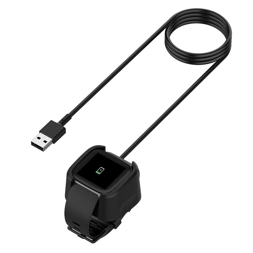 Threeeggs Compatible with Fitbit Versa 2 Charger (Not for Versa/Versa Lite), Charging Dock with USB Cord for Versa 2 Health & Fitness Smartwatch Charge Cable 3.3Ft/100cm