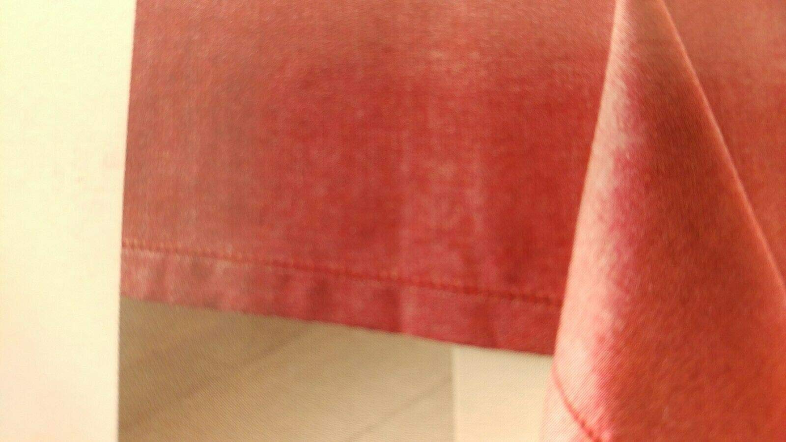 Threshold Tablecloth Chambray Hemstitch Red - 60 X 104 Oblong