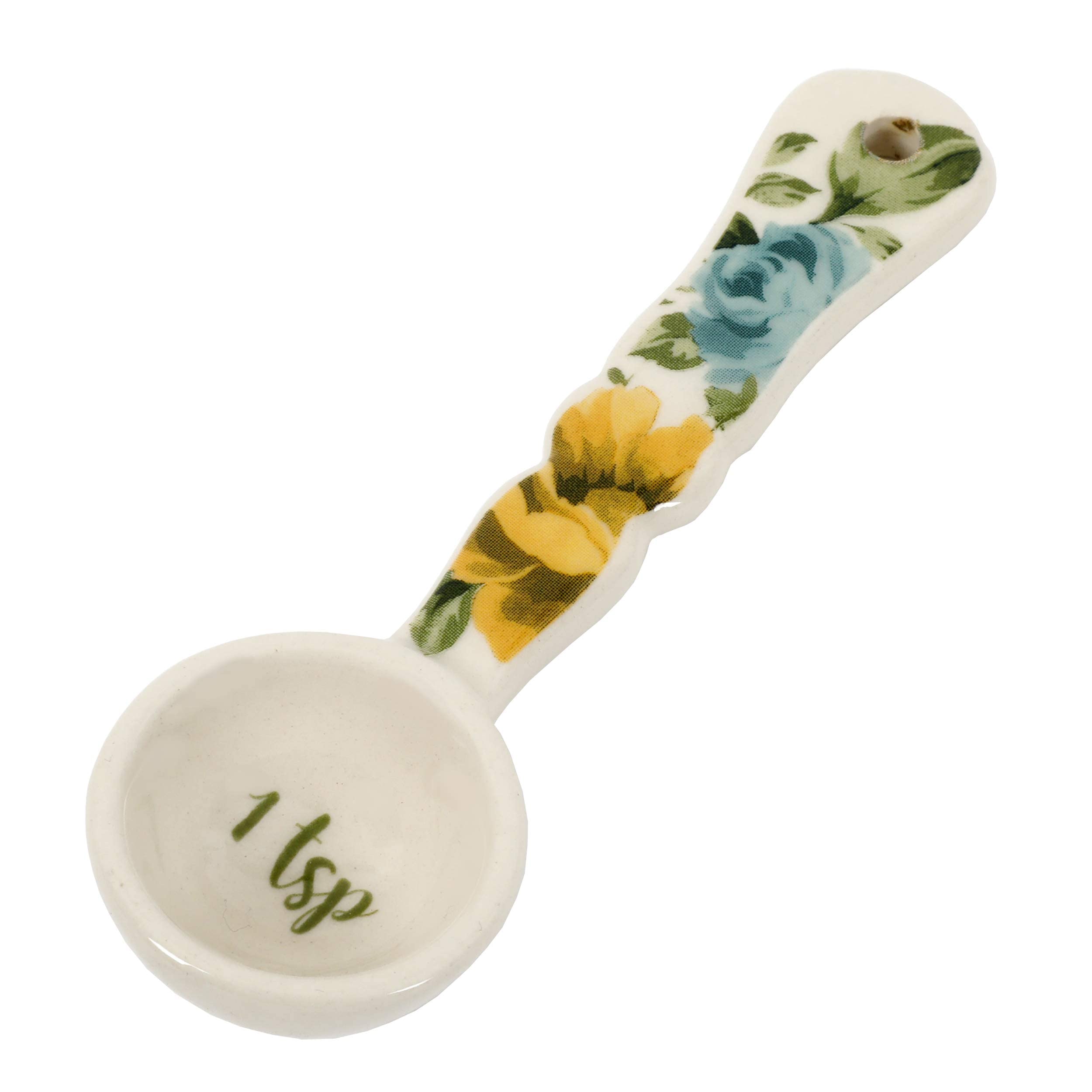 Pioneer Woman Vintage Floral Ceramic Measuring Spoons