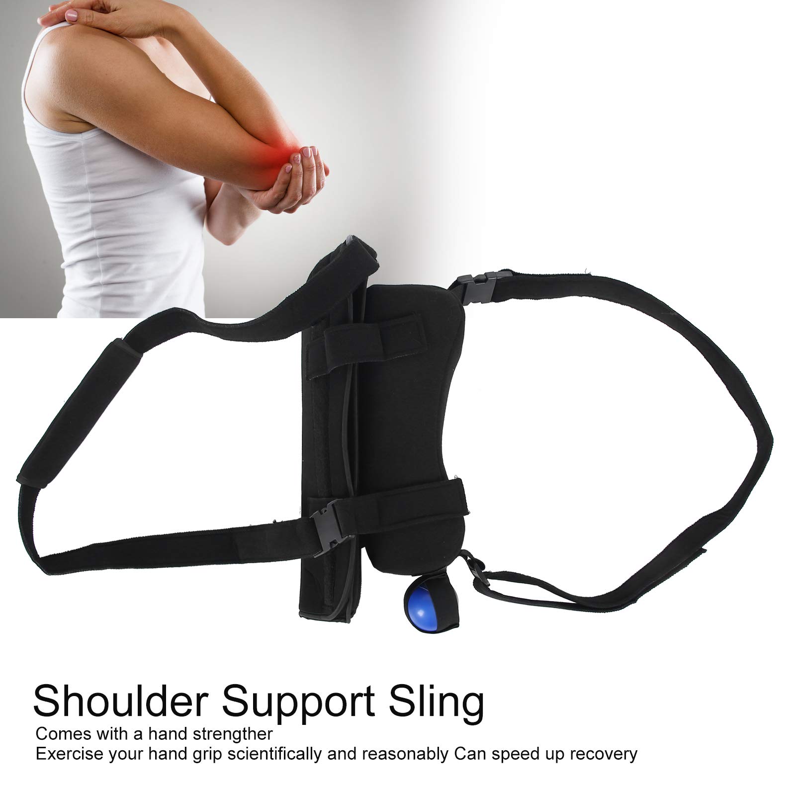 WNSC Broken Arm Brace, Portable Arm Sling Shoulder Brace, for Rotator Cuff Injury Repair Shoulder Joint Reduction
