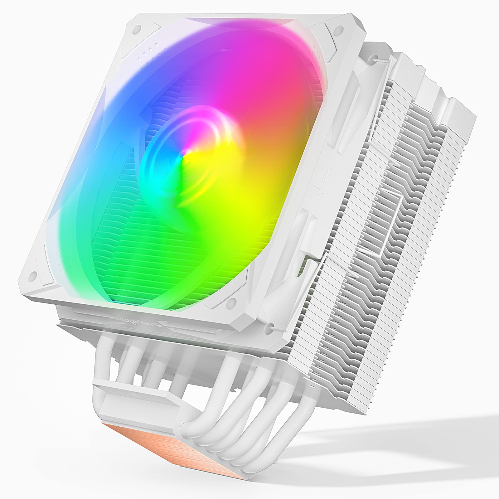 upHere Black CPU Air Cooler,5 Heat Pipes,120mm PWM Processor 180W TDP Fan for AMD Ryzen AM4 Universal Socket/Intel LGA115X