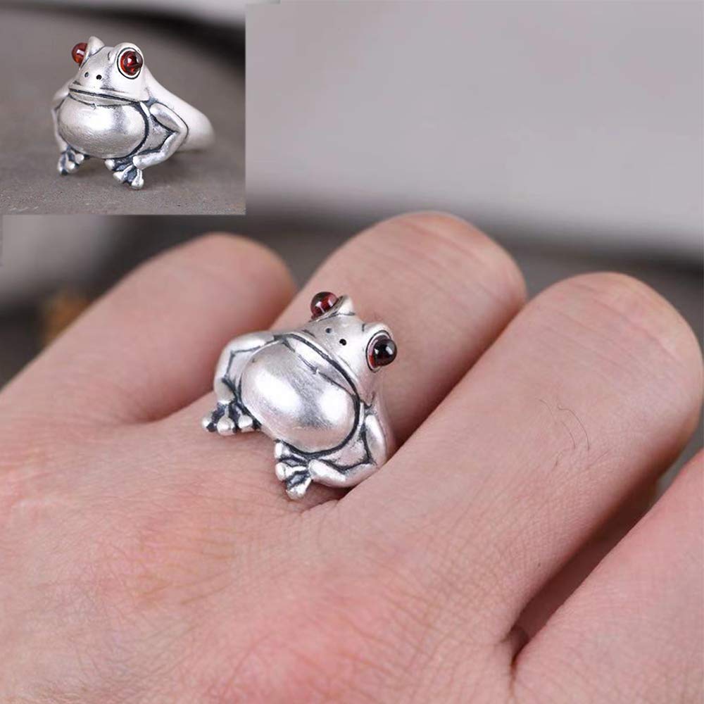 SUNNYOUTH 20 Pcs Open Rings Frog Leaf Chain Adjustable Ring for Women Men Girls Punk Vintage Gothic Stackable Ring Jewelry Set