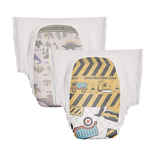 The Honest Company Clean Conscious Training Pants | Plant-Based, Sustainable Diapers | Rompin' & Stompin' + Diggin' It | Size 3T/4T (32-40 lbs), 69 Count