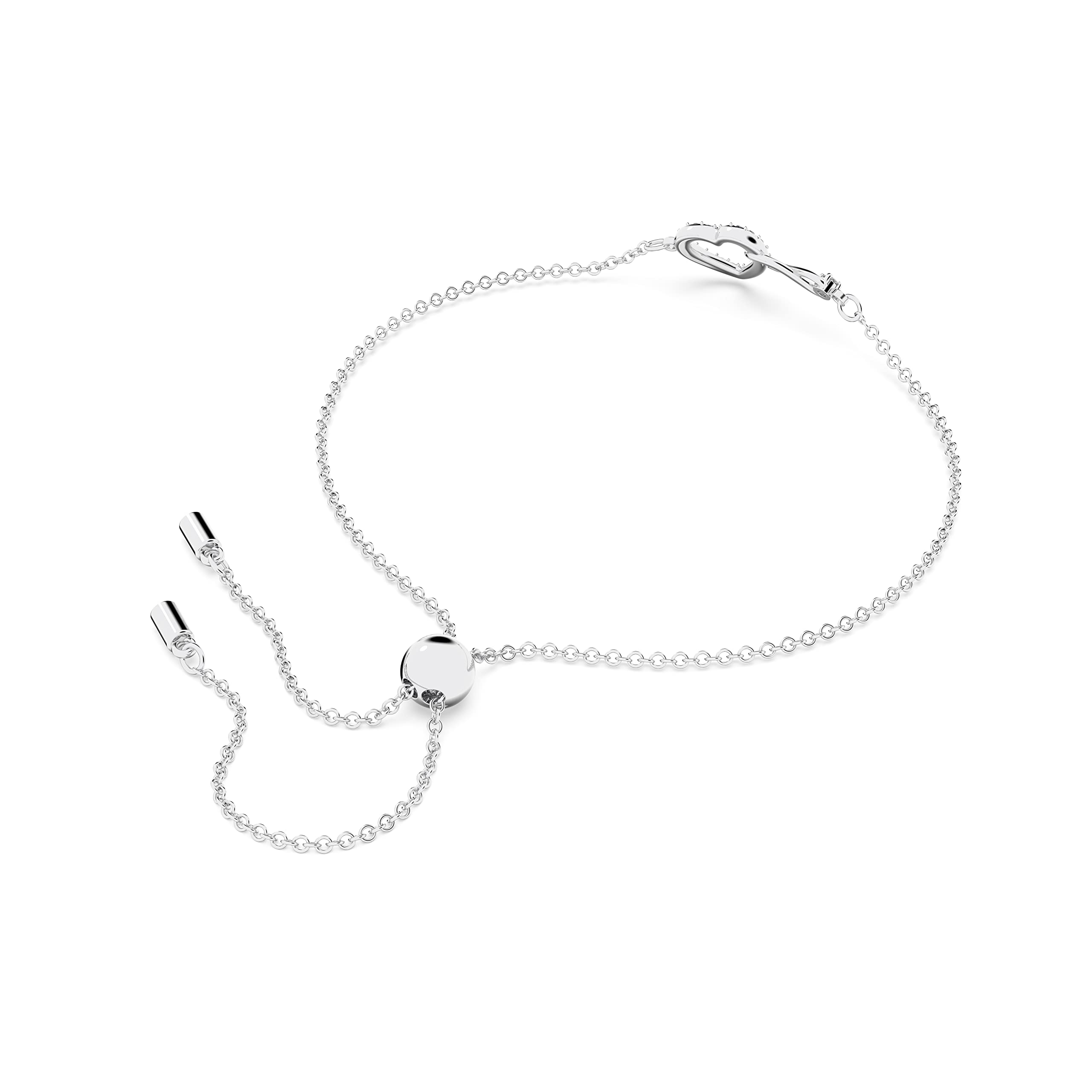 Swarovski Infinity Heart Jewelry Collection, Necklaces and Bracelets, Rose Gold & Rhodium Tone Finish, Clear Crystals