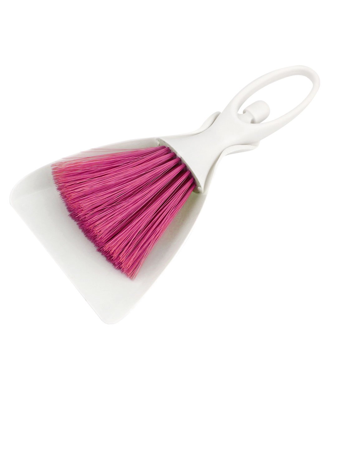 Qtqgoitem PC Computer Keyboard Fuchsia White Plastic Cleaning Brush Dustpan Set (Model: e3b 670 feb 148 CDB)