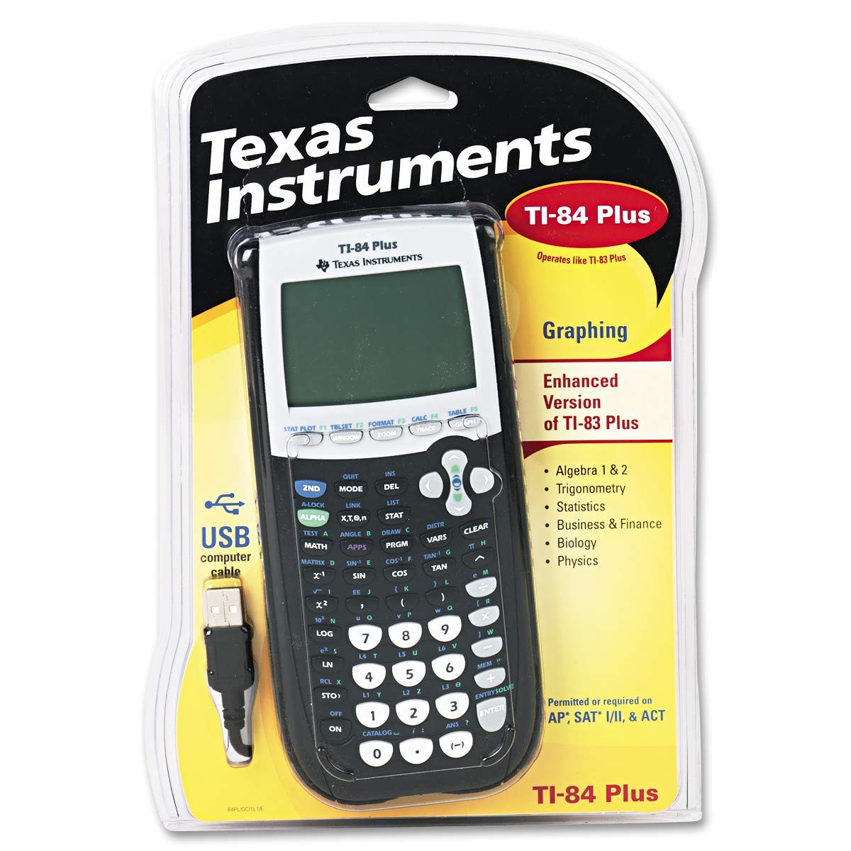 TI-84 PLUS GRAPHING CALCULATOR (Renewed)