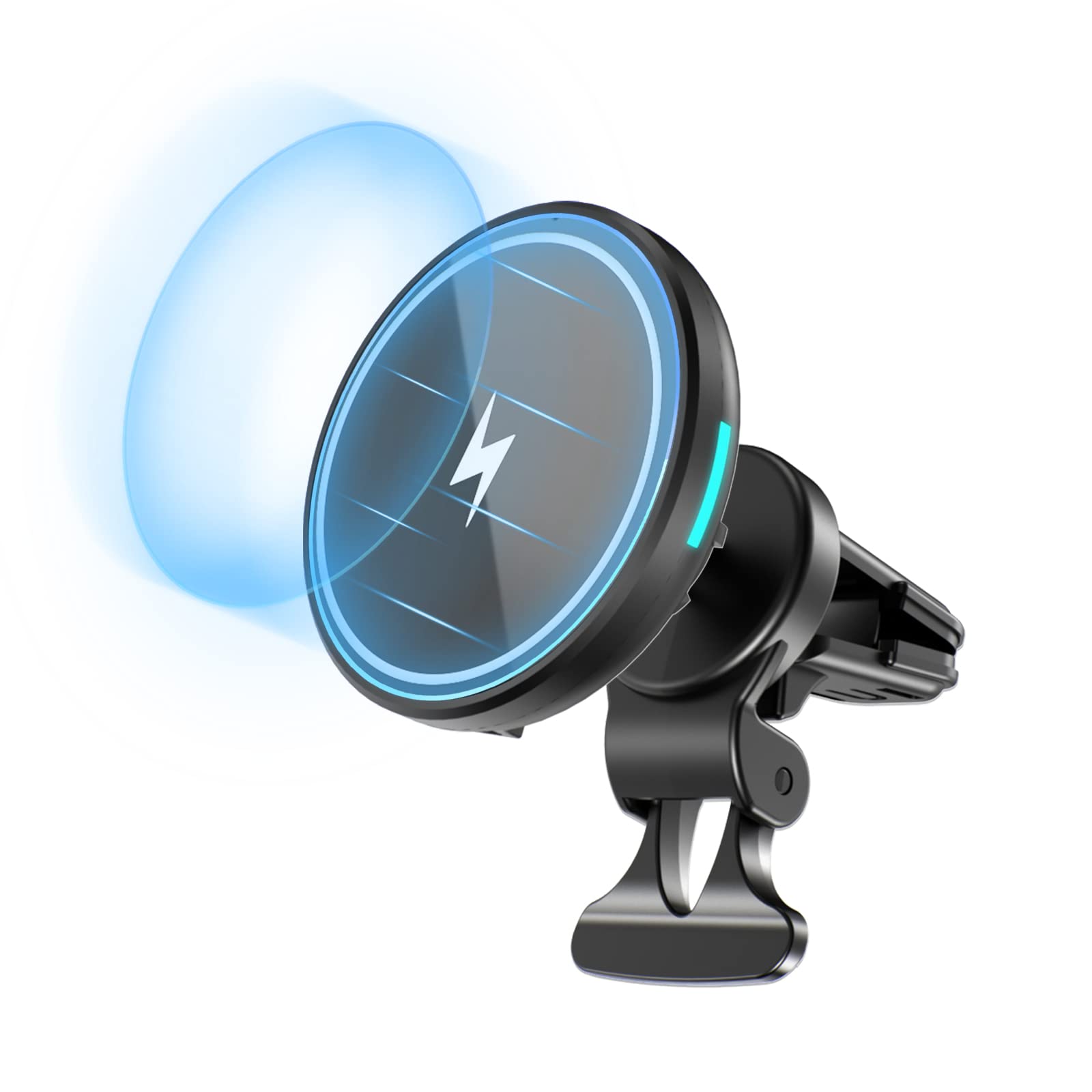 USBERG Magnetic Wireless Car Charger Phone Mount, Fast Wireless Charging Magnets,Car Accessories Air Vent Car Phone Holder with Strong Magnets,Compatible with iPhone Samsung Galaxy Google, LG,etc