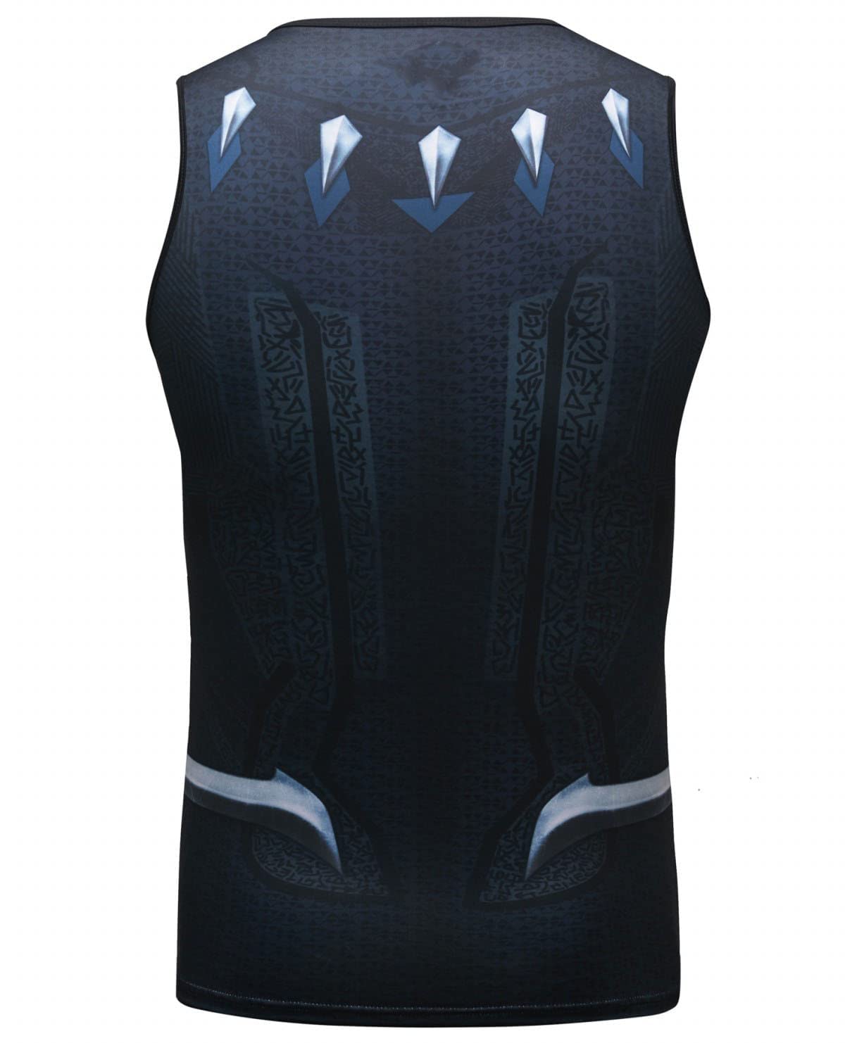 Red Plume Men's Muscle Tank Top Sleeveless T-Shirts Baselayer Tees Cool Dry Compression Shirts Running Sports Vest (Panther, L)