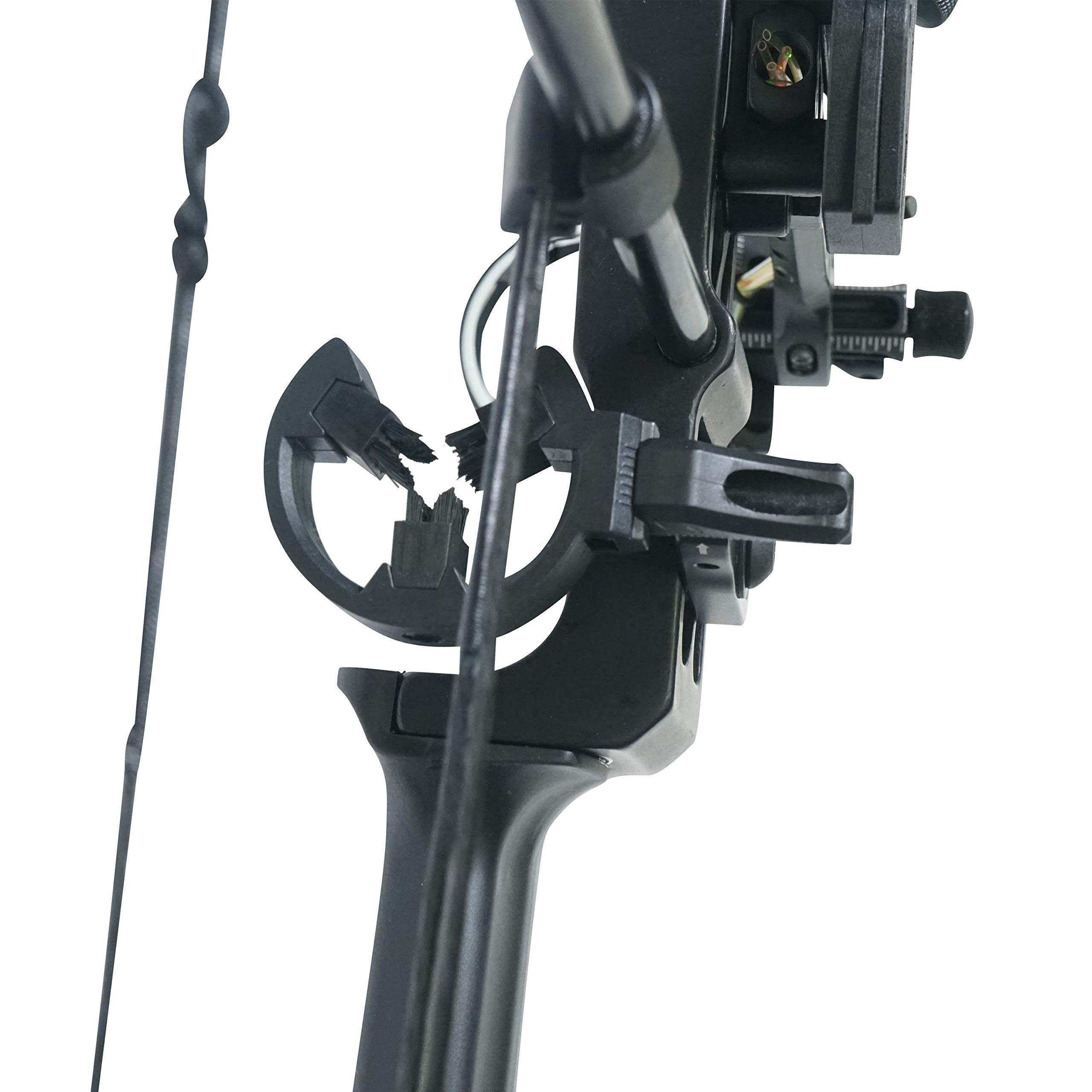 SAS Brush Capture Arrow Rest for Archery Compound Bow Bowfishing - Right & Left Hand - Total Arrow Containment - Little to No Damage to Arrows