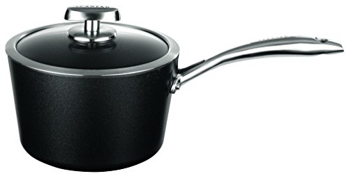 SCANPAN Pro IQ 3 qt Covered Saucepan - Easy-to-Use Nonstick Cookware - Dishwasher, Metal Utensil & Oven Safe - Made by Hand in Denmark