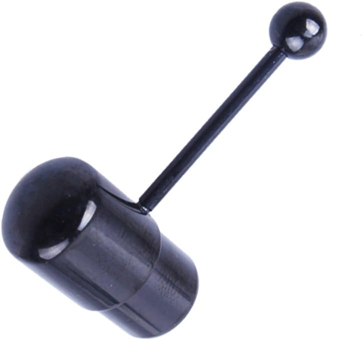 Stainless Steel Vibrating Tongue Ring Barbell Tongue Piercing Jewelry with 2 Batteries (Black)