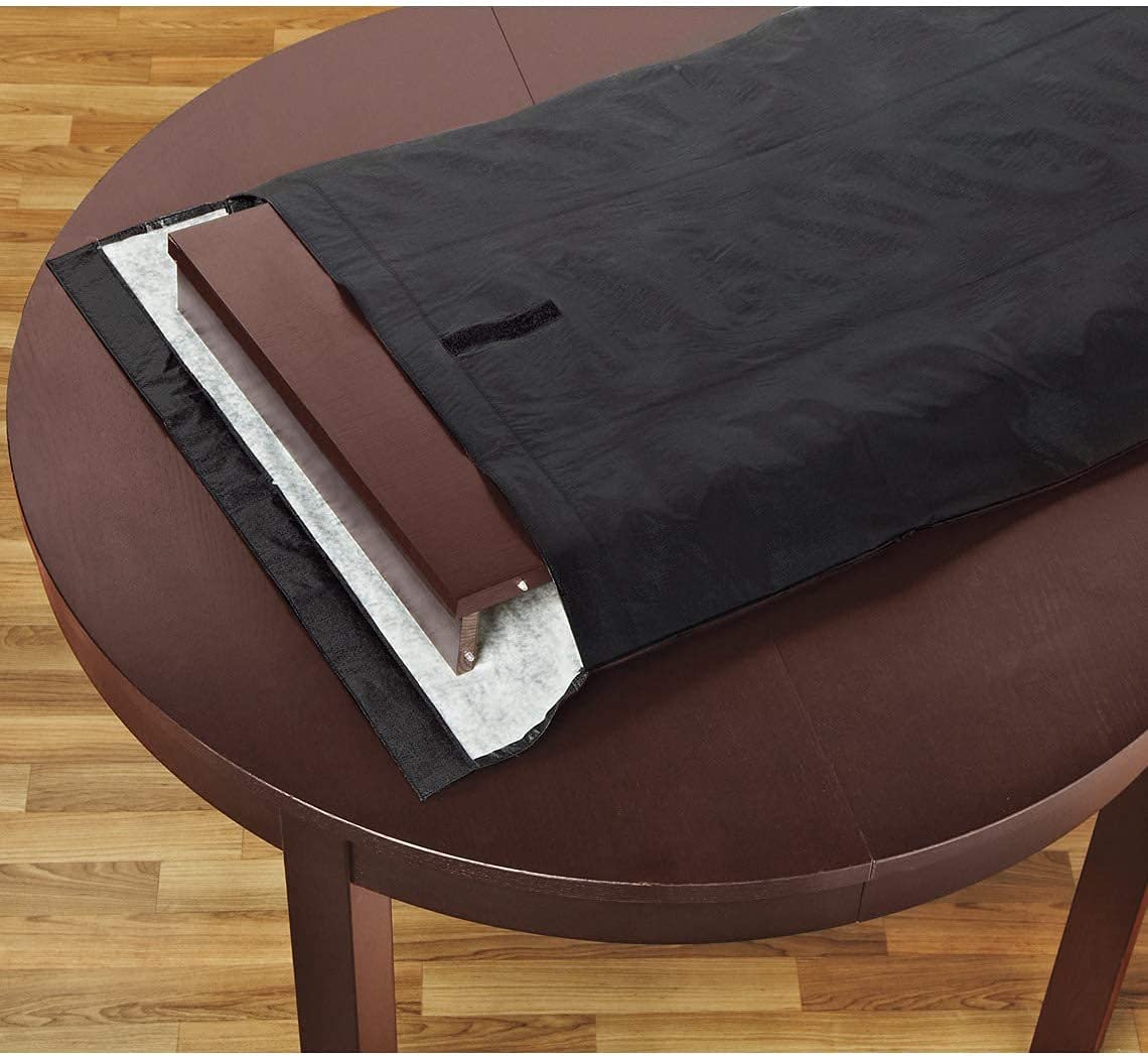 ROSROSE Table Leaf Storage Bag Padded 2 Pack, Heavy Duty Dining Table Leaf Bag, 51'' x 28'' Thick Flannel Backing Dining Table Cover Protector, Scratch Resistant, Fit 50''x 26'' Table Leaves
