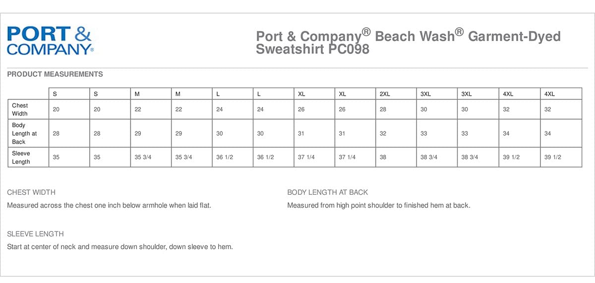 Port & Company Essential Pigment-Dyed Crewneck Sweatshirt PC098 -Fruit Punch 3XL