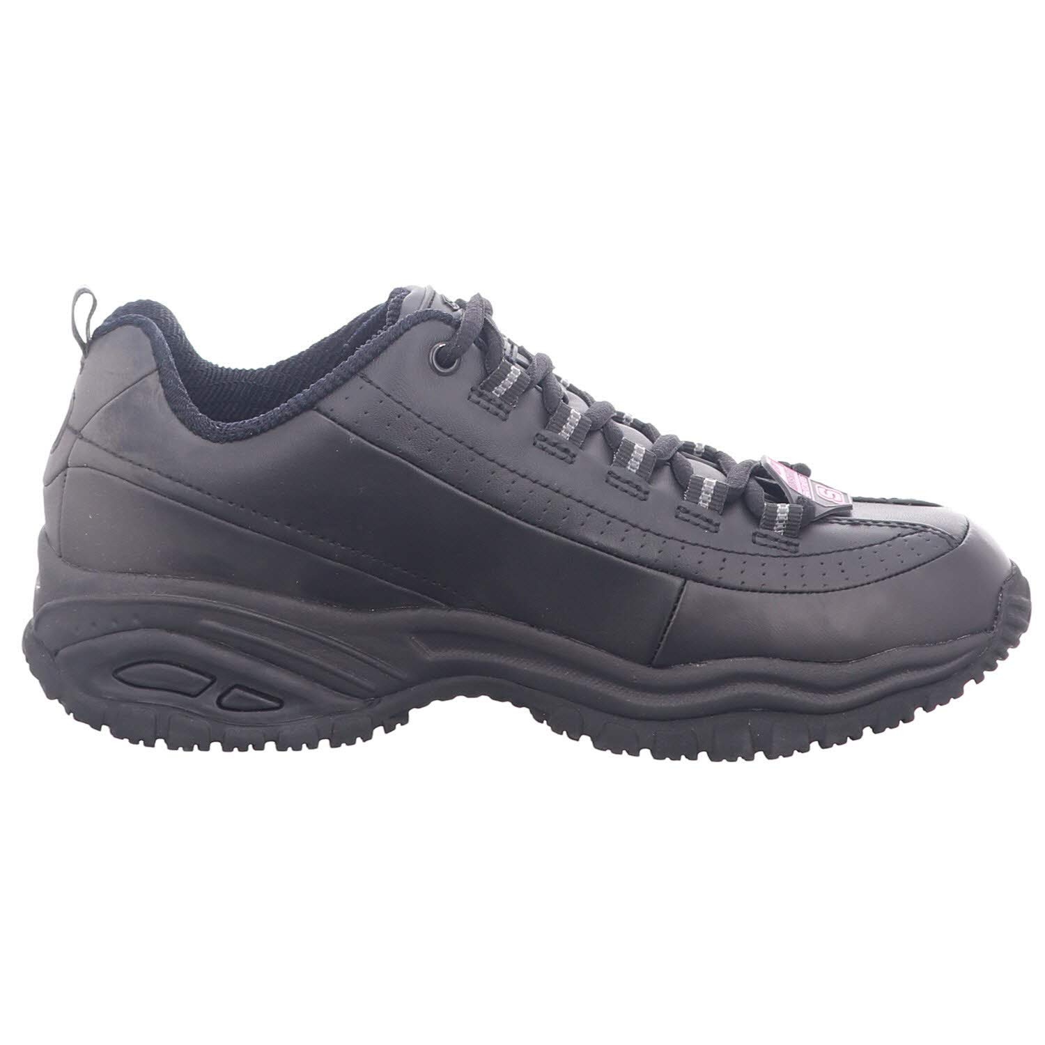 Skechers for Work Women's Soft Stride-Softie Lace-Up, Black, 7 B - Medium