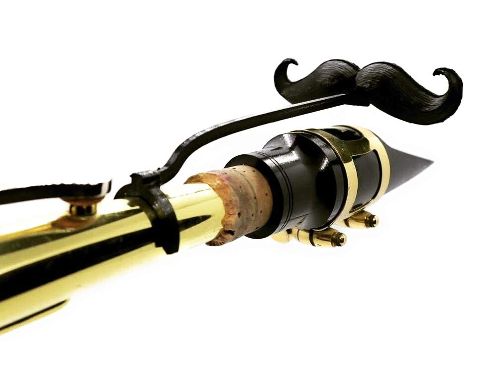 Sax-stache - Clip-on Mustache for Saxophone (Alto)