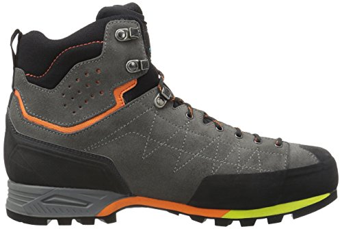 SCARPA Men's Zodiac Plus GTX Waterproof Gore-Tex Boots for Backpacking and Hiking - Shark/Orange - 8.5