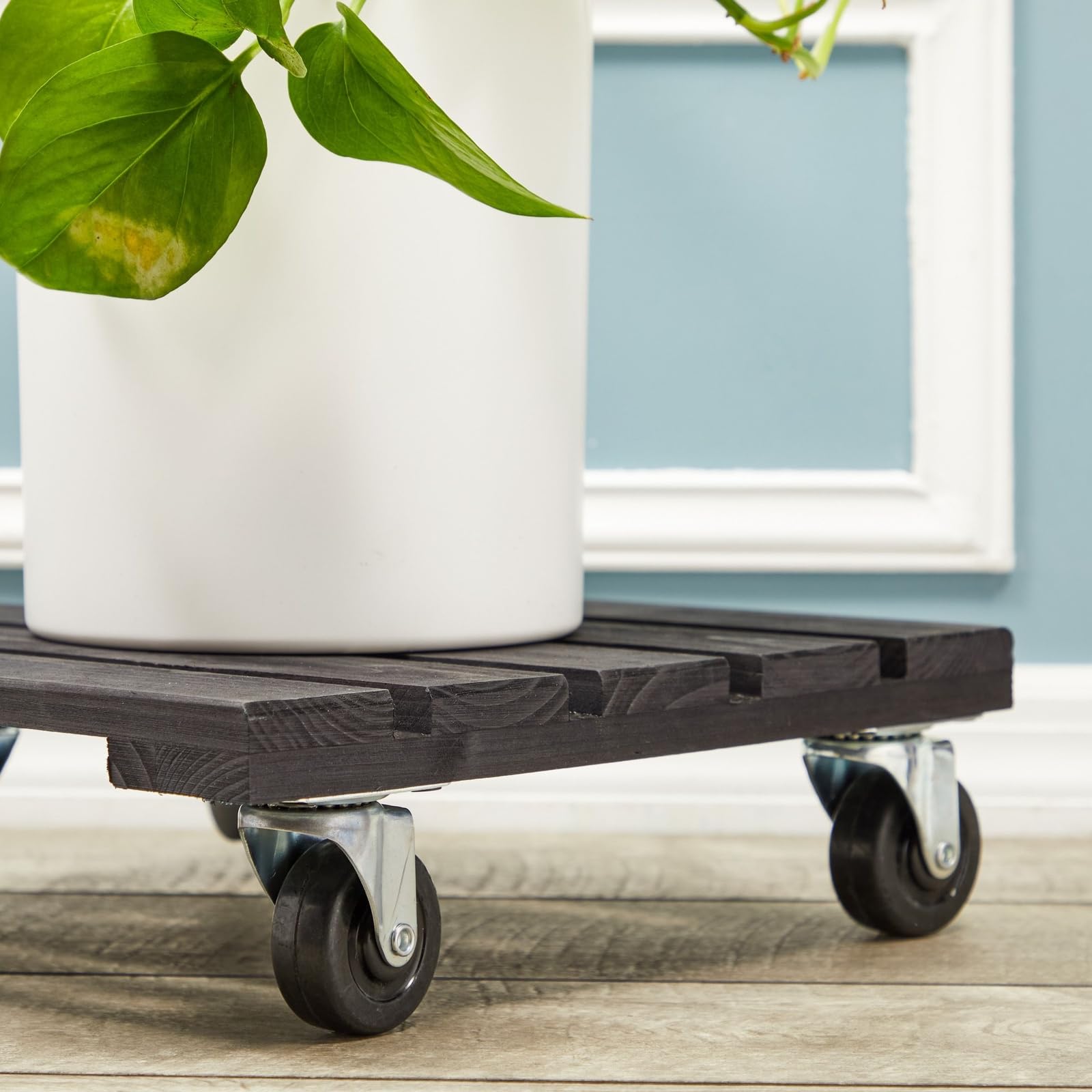Stockroom Plus 24 Pack 2 inch Swivel Caster Wheels Rubber Base with Top Plate and Bearing for Smooth Moving