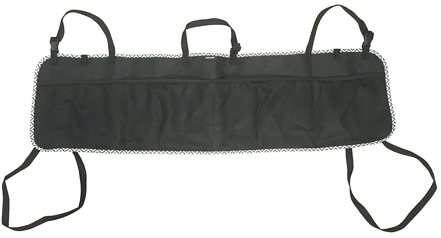 Tidy Ridey Premium Backseat Organizer for Kids, Cars - Large Size, 1 Kids' Accessories, Car Seat Protector-Kick Mat, Made of Durable Material (Trunk Organizer)