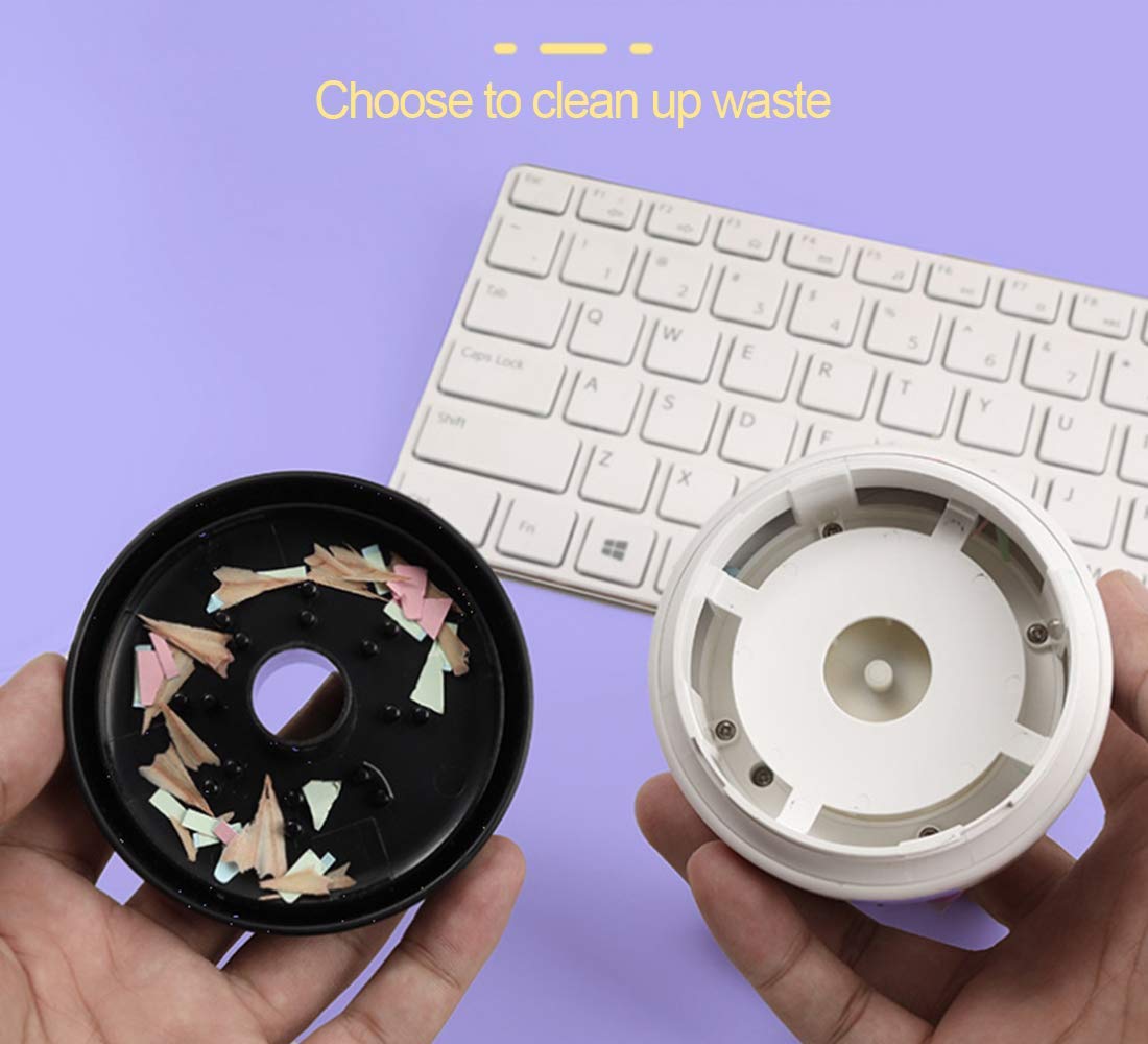 USB Desktop Vacuum Desk Dust Cleaner Mini Table Cat Vaccum Scraps, Collector Kitchen Gadget Office Supplies for Mom, Student, Women