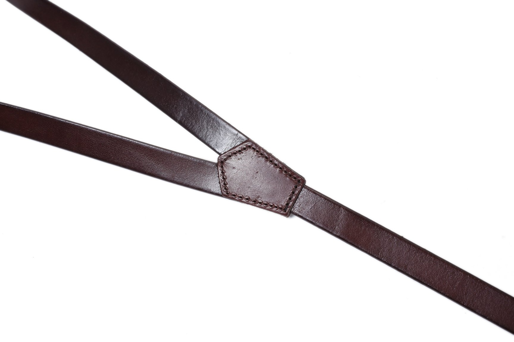 ROCKCOW Mens Leather Suspenders Adjustable Elastic Y Back Design for Wedding Christmas Party