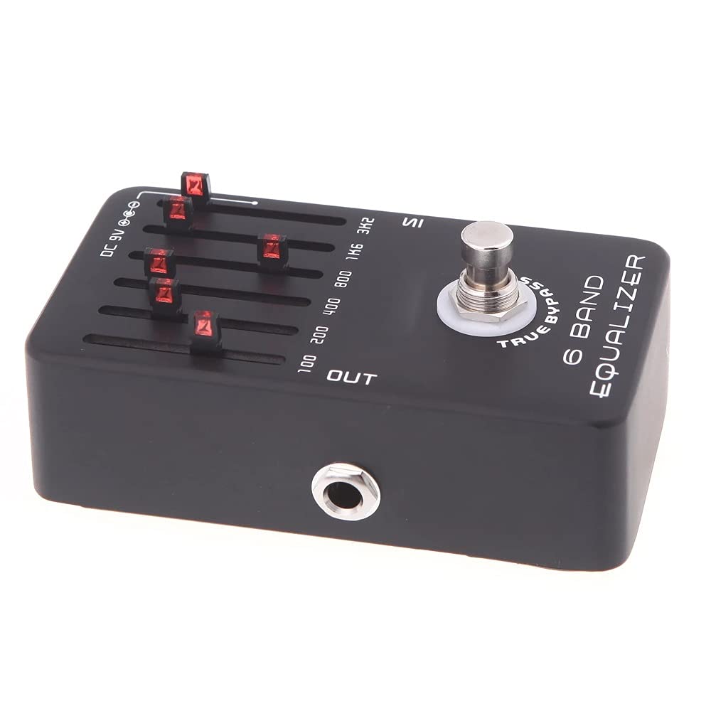 WYFDP JF-11 EQ Equalizer 6-Band Guitar Effect Pedal True Bypass Guitar Accessories