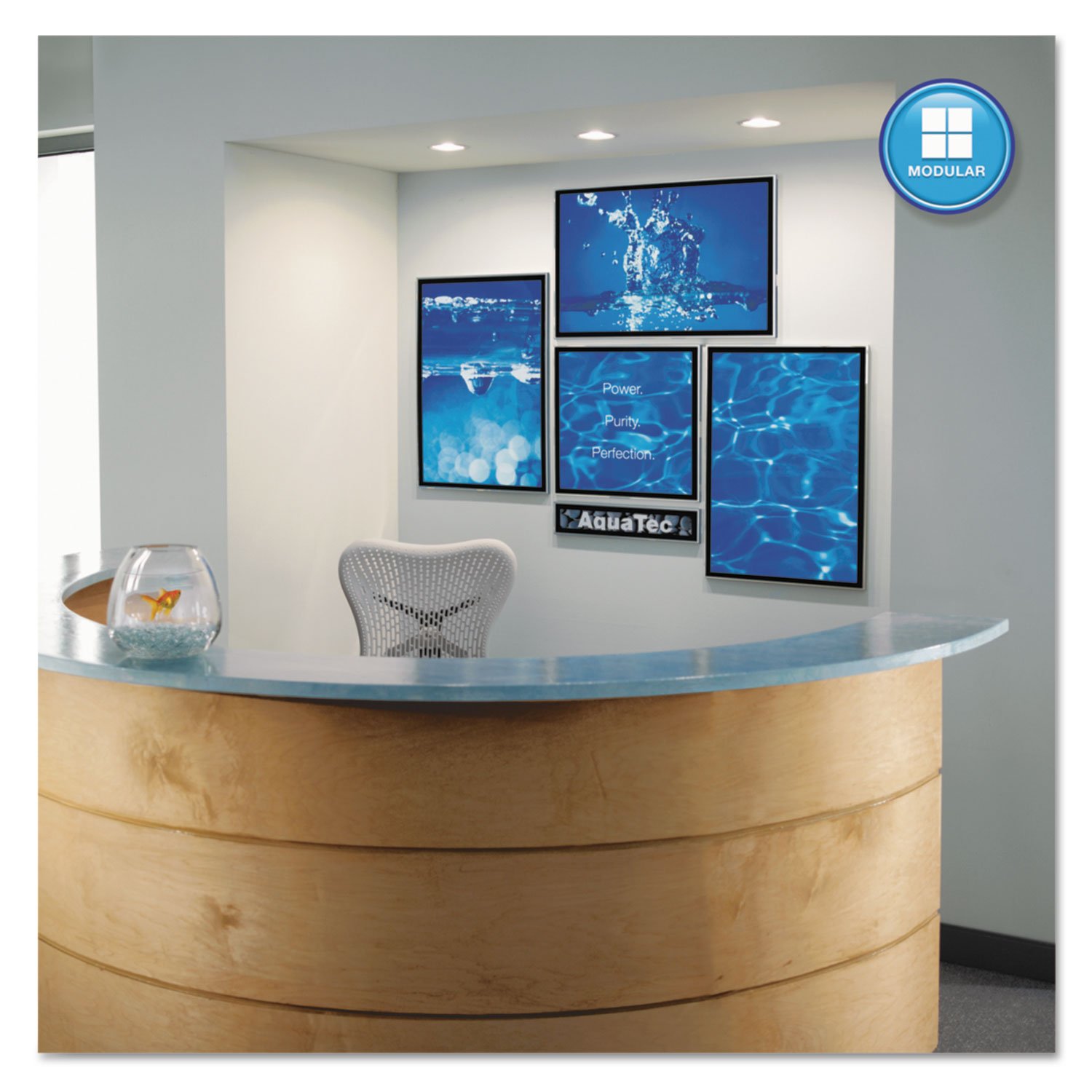 Quartet Matrix Magnetic Modular Whiteboard / Dry Erase Board , 48" x 31", Silver Aluminum Frame (M4831)