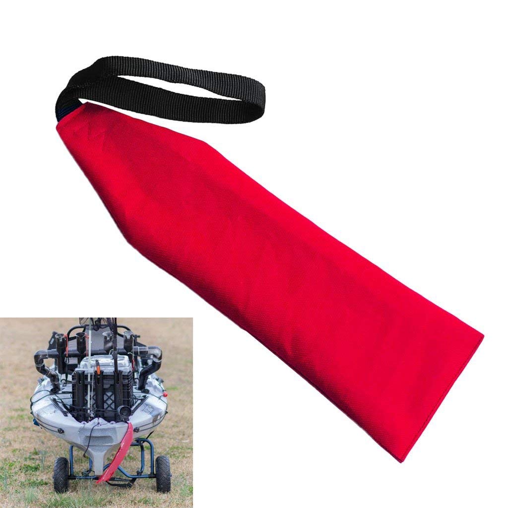 Super SW Red Kayak Safety Flag with Webbing Sign Fit for Travel SUP Canoes Safety Accessories