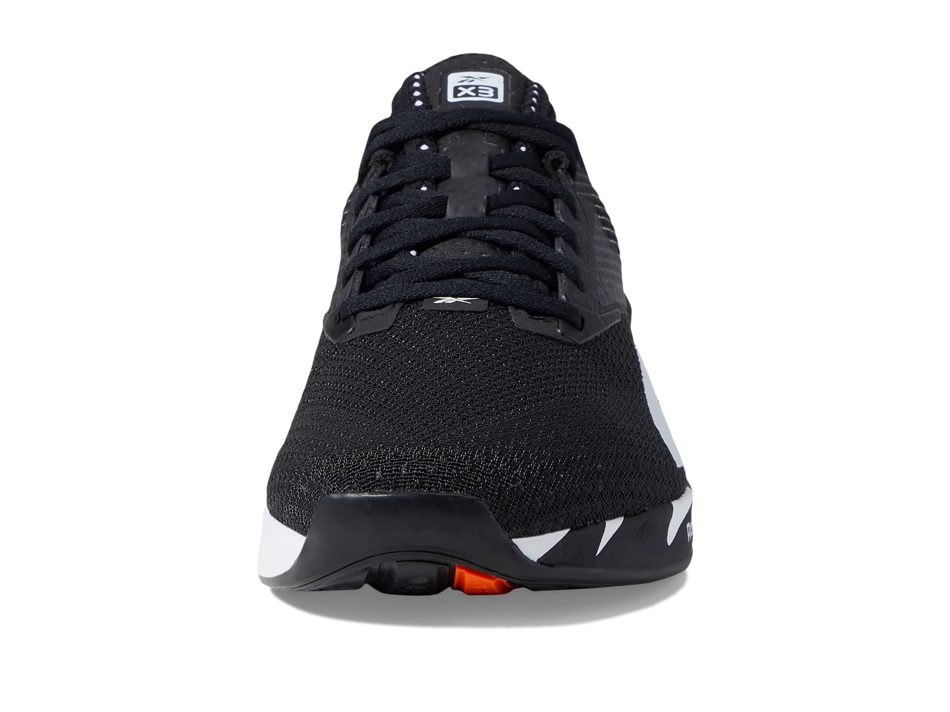 Reebok Unisex Nano X3 Cross Trainer, Black/White/Smash Orange, 8 US Men