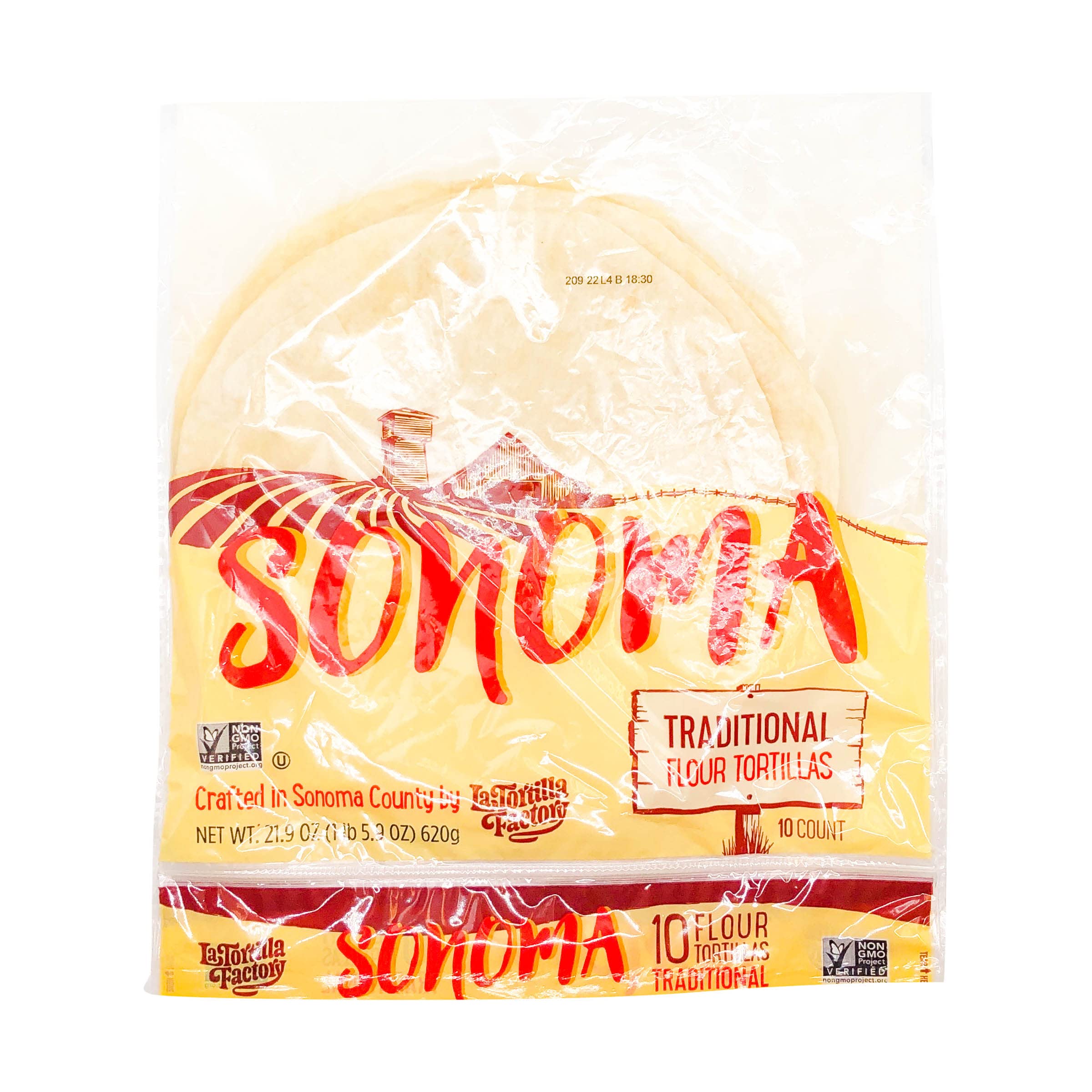 SONOMA, LA TORTILLA FACTORY Traditional Flour Tortillas, 10 CT
