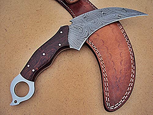 Poshland BC-206 - Handmade Damascus Steel 10.20 Inches Skinner Knife & Hunting Knife - Karambit Knife