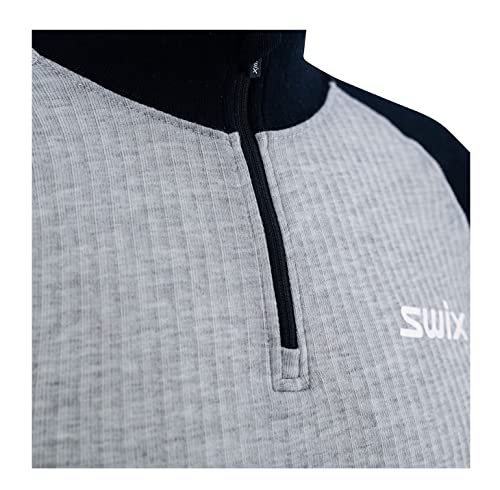 Swix Racex Bodyw Halfzip M, Color: Grey Melange, Size: S (40821-11200-S)