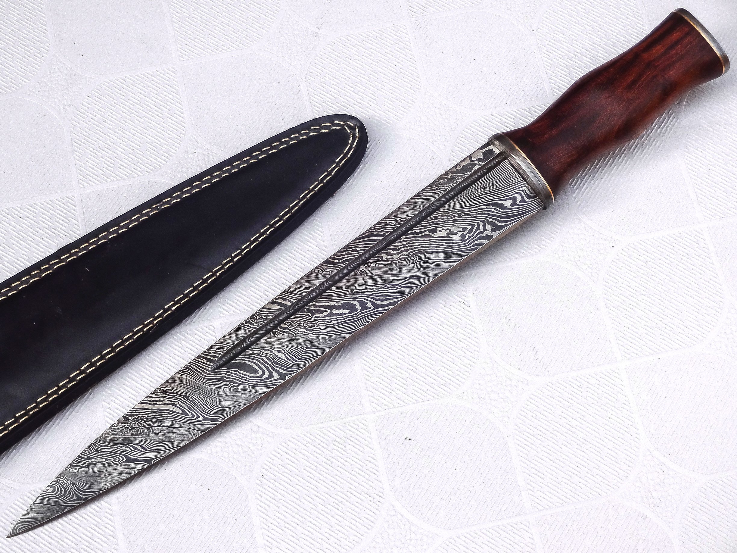 Poshland REG-212, Custom Handmade Damascus Steel 17 Inches Dirk Blade Knife (REG-212)