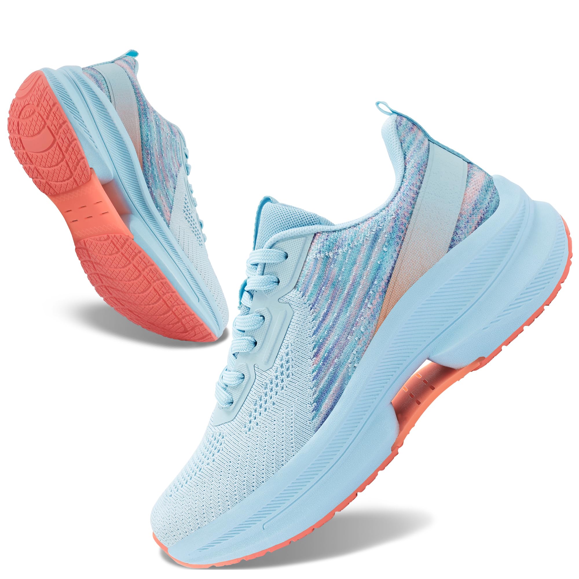 WONESION Women Athletic Running Shoes Non Slip Gym Workout Jogging Sneakers