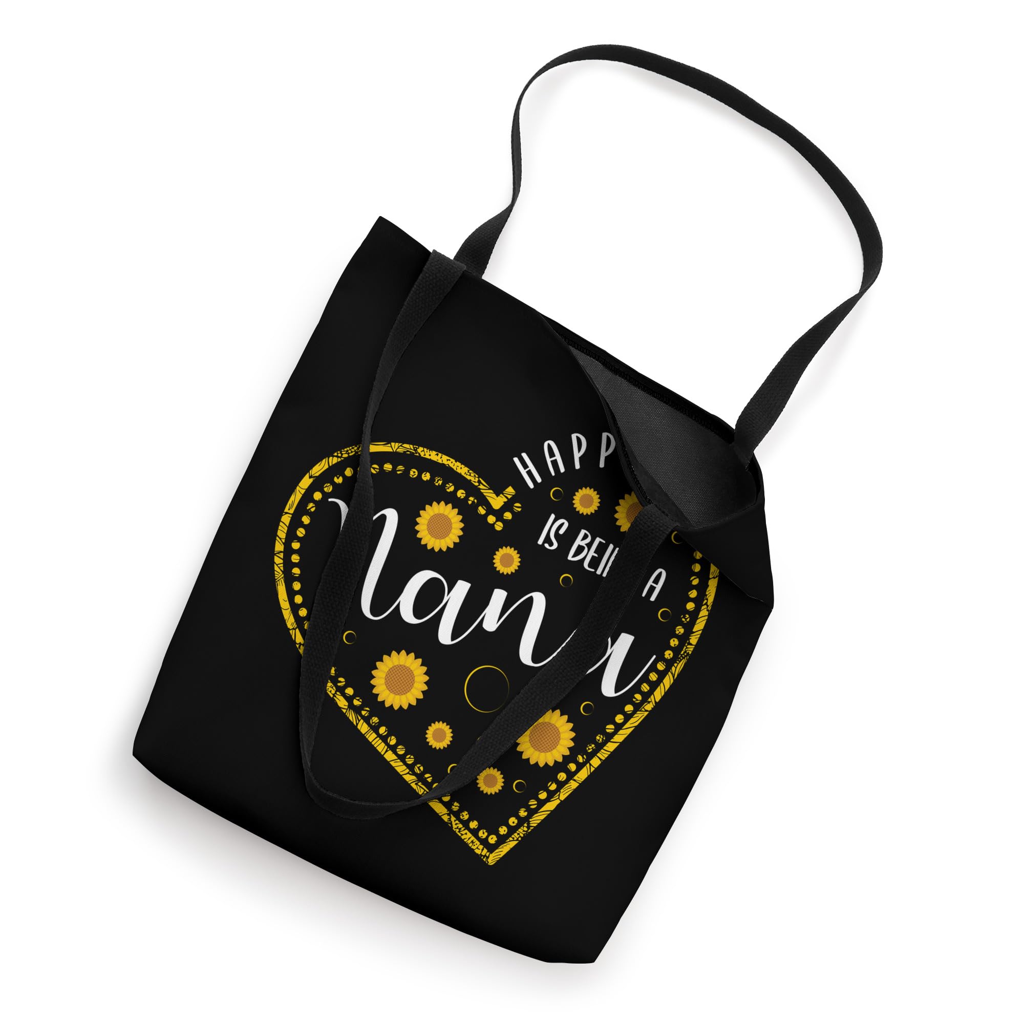 Womens Happiness Is Being A Nana Sunflower Lover Grandma Cut Tote Bag