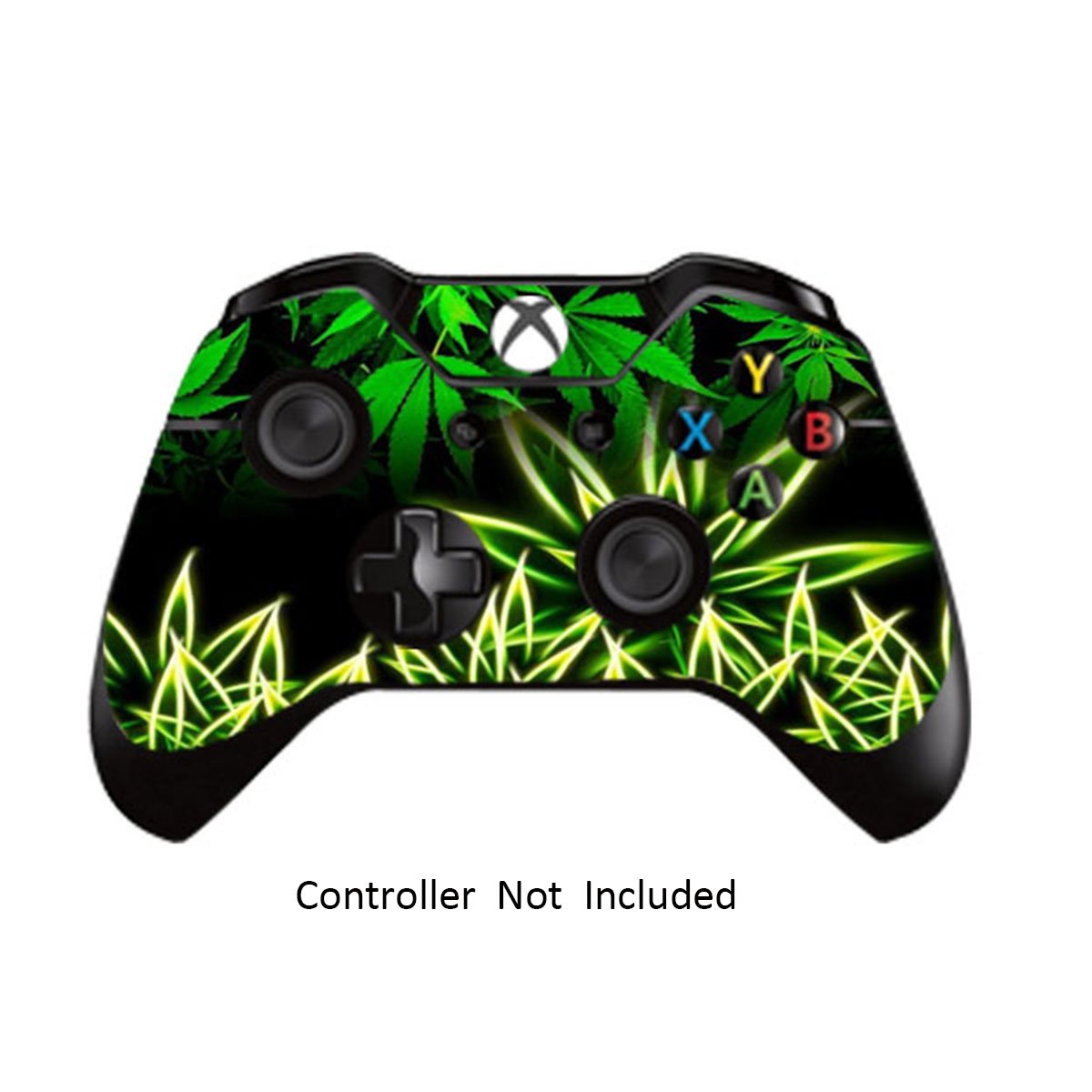 Skins Stickers for Xbox One Games Controller - Custom Orginal Xbox 1 Remote Controller Wired Wireless Protective Decals Covers - High Gloss Protector Accessories - Weeds Black