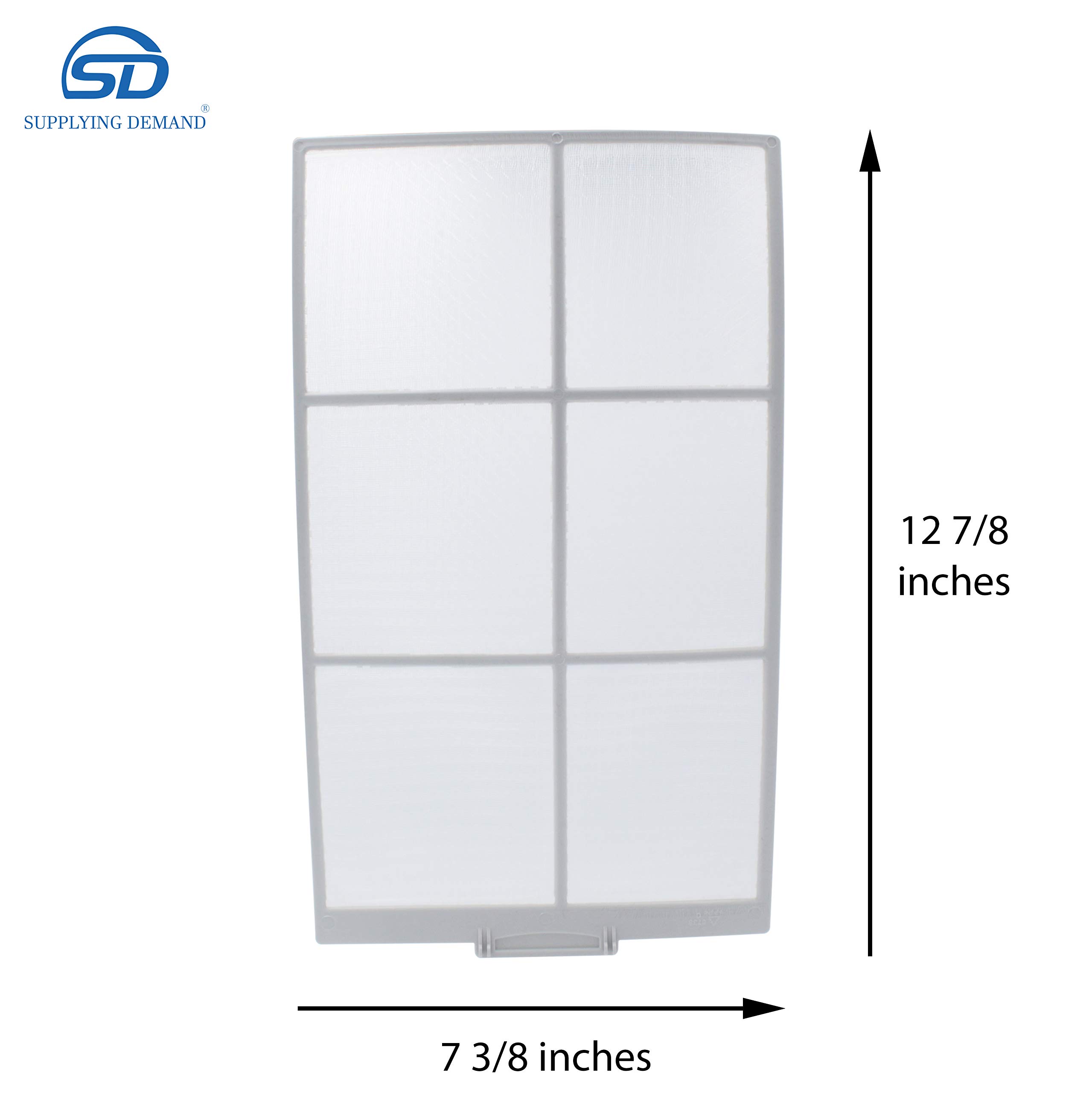 Supplying Demand WJ85X10173 1811882 Room Air Conditioner Filter Screen Replacement 12-7/8 x 7-3/8 Inches